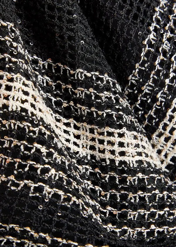 Missoni Striped Open-back Mesh Swimsuit
