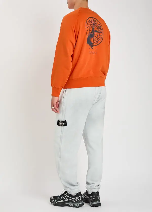 Stone Island Printed Cotton Sweatshirt