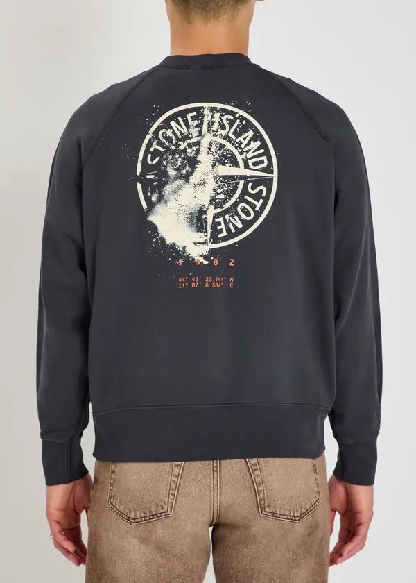 Stone Island Printed Cotton Sweatshirt