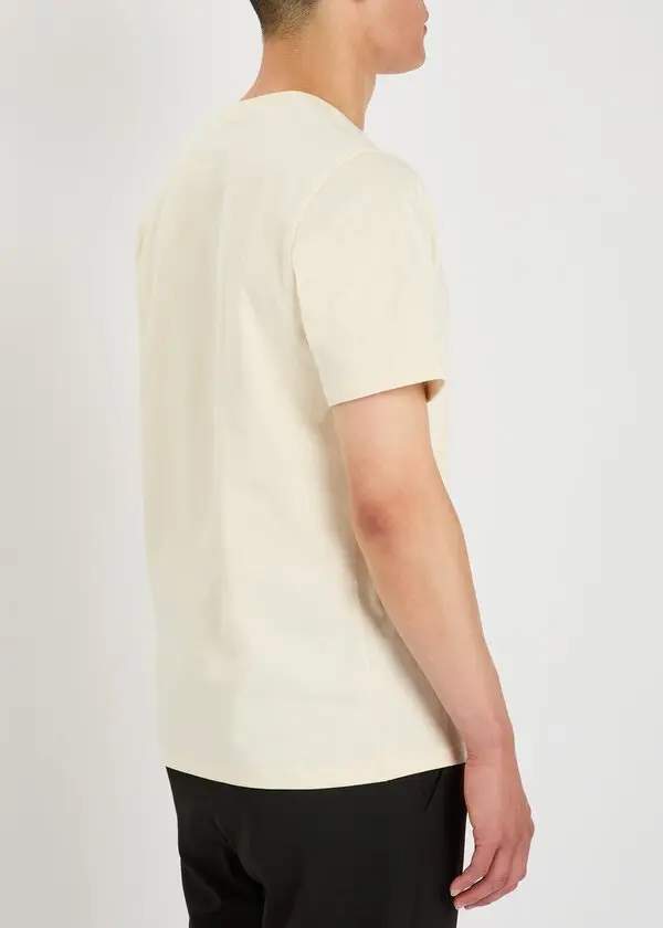 LES DEUX Court Printed Cotton T-shirt