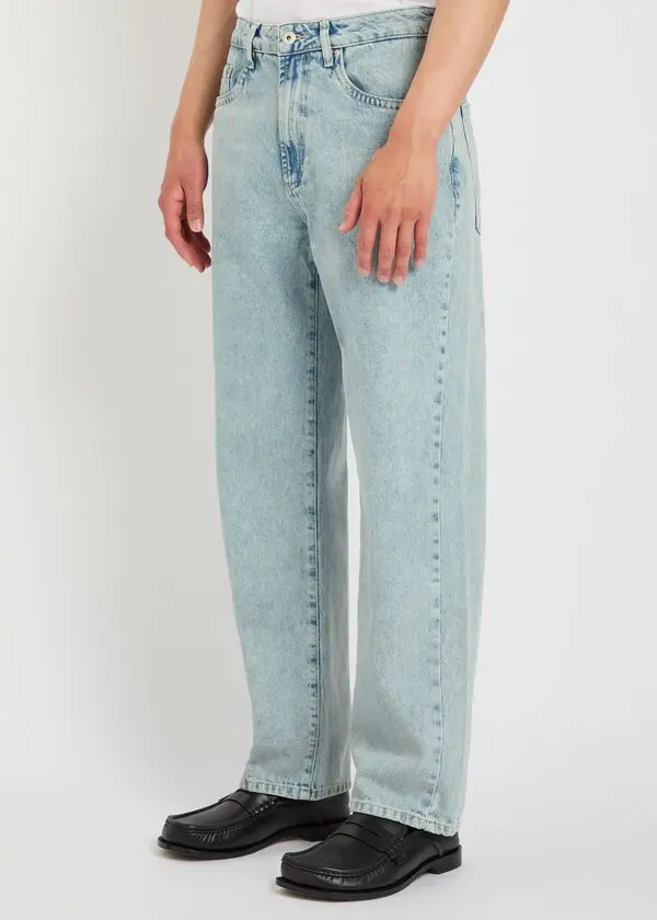 MKI MIYUKI ZOKU Straight-leg Jeans In Bleach Wash