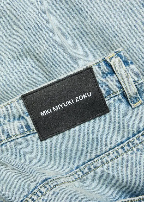 MKI MIYUKI ZOKU Straight-leg Jeans In Bleach Wash
