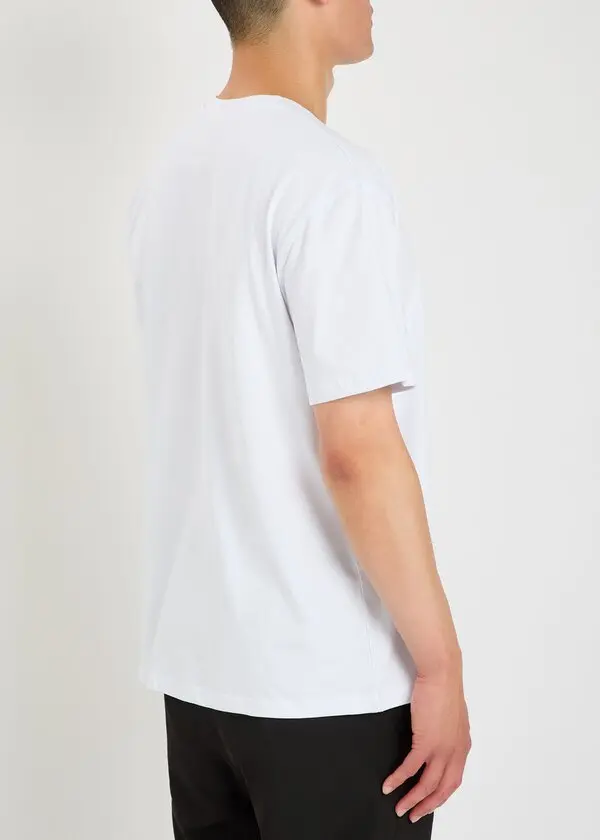 LES DEUX Logo-embroidered Cotton T-shirt