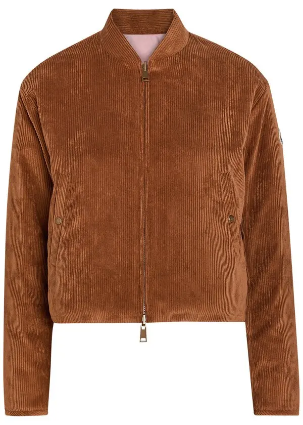 Moncler Blageon Reversible Padded Corduroy Jacket - Brown