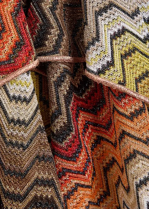 Missoni Zigzag Halterneck Metallic-knit Cover-up Top