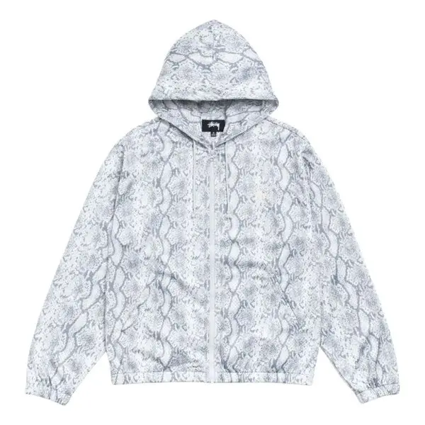 StÜssy Athletic Mesh Zip Hoodie - Snake