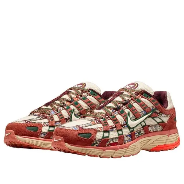 Nike P-6000 N7 Athletic Sneakers - Dusty Peach/fir/linen