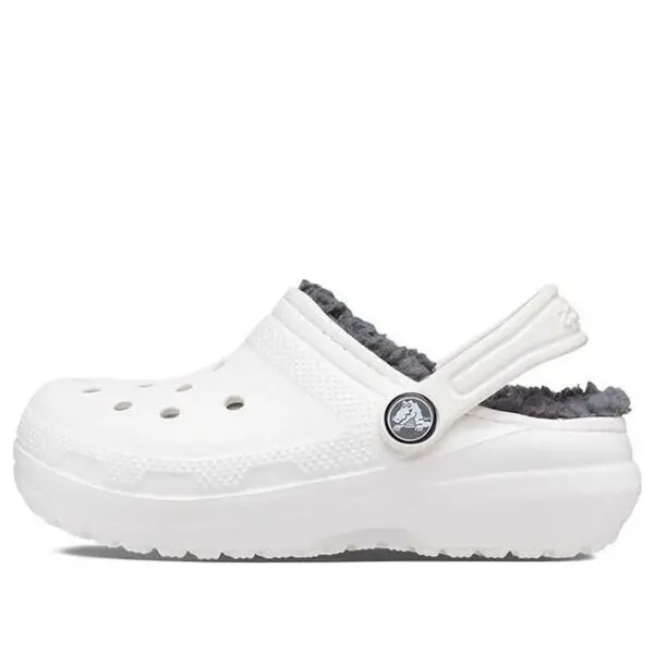 CROCS Classic Lined Clogs 'white Grey