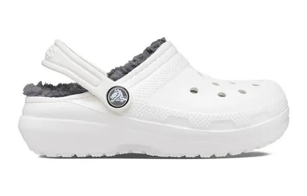CROCS Classic Lined Clogs 'white Grey