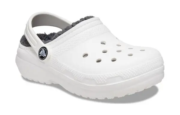 CROCS Classic Lined Clogs 'white Grey
