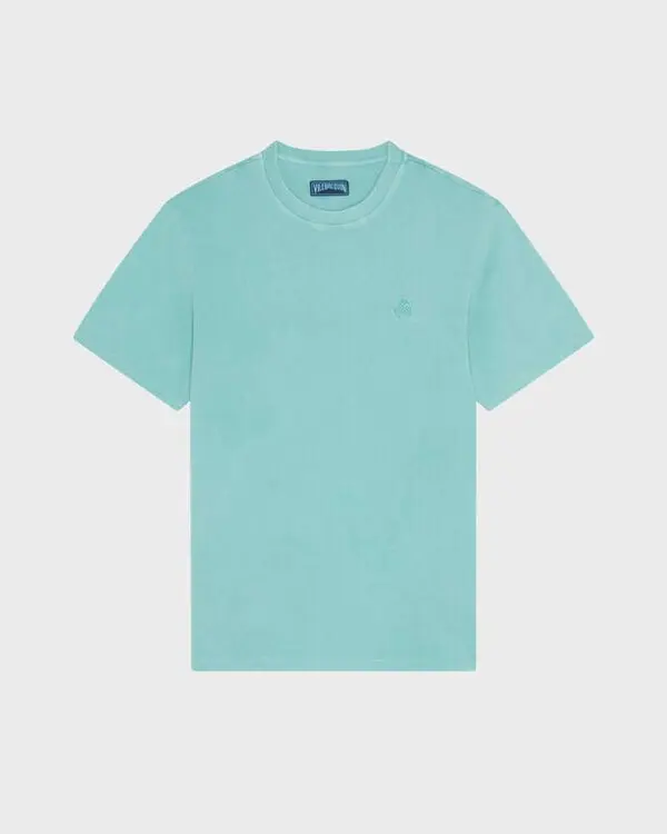 Vilebrequin Mineral Dye Cotton Tshirt Tee Shirt Tangi - Green