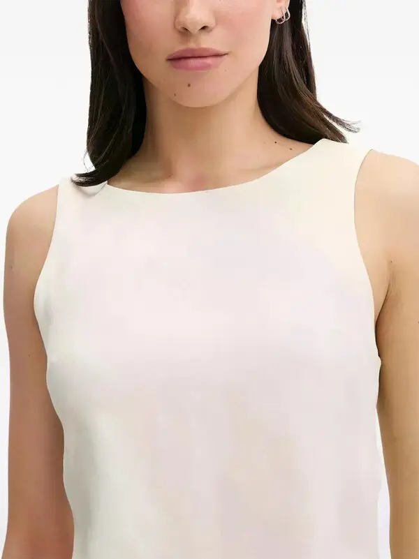 Guess Cropped Open-back Top With Bow Detail