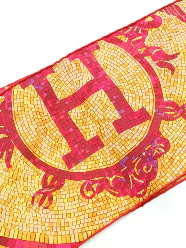 Hermès 2010s Mosaique Au 24 Fringe Scarf
