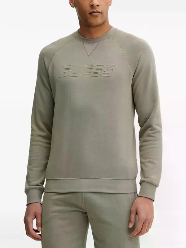 Guess Logo Embossed Sweatshirt