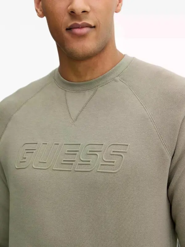 Guess Logo Embossed Sweatshirt