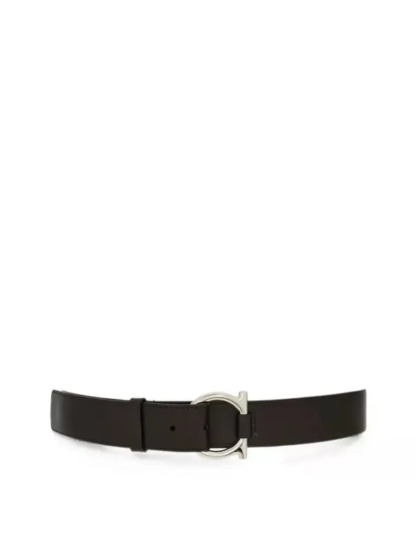 FERRAGAMO Gancini Buckle Belt - Brown