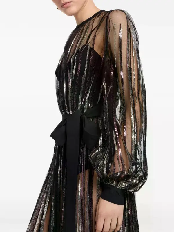 Elie Saab Sequin-embroidered Tulle Maxi Dress