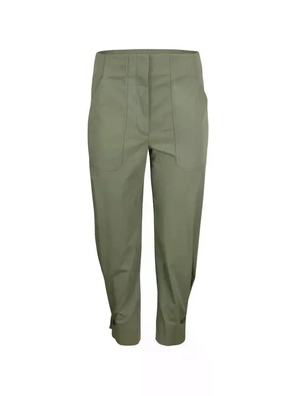 Veronica Beard Stapleton Button-cuff Trousers