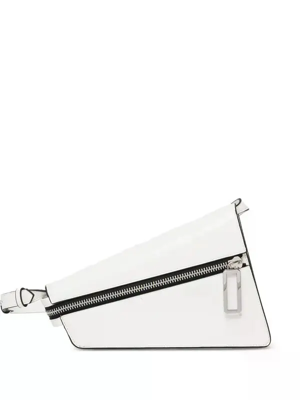 Sisley Geometrical Cross Body Bag - White
