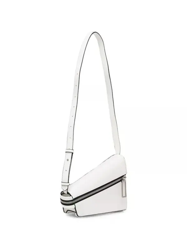 Sisley Geometrical Cross Body Bag - White