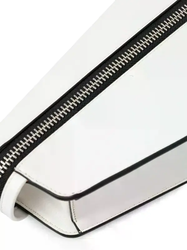 Sisley Geometrical Cross Body Bag - White