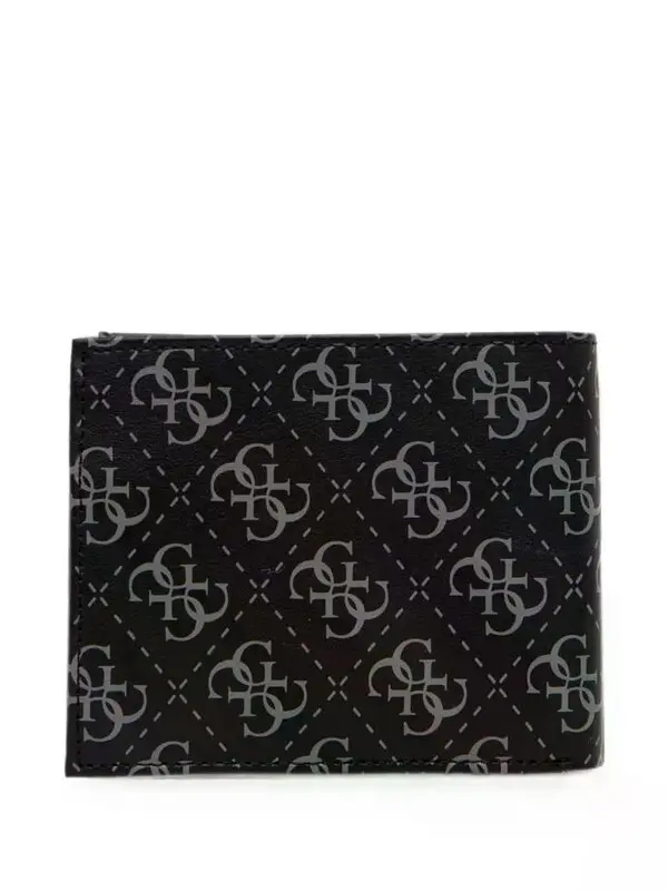 Guess Monogram-print Wallet - Black