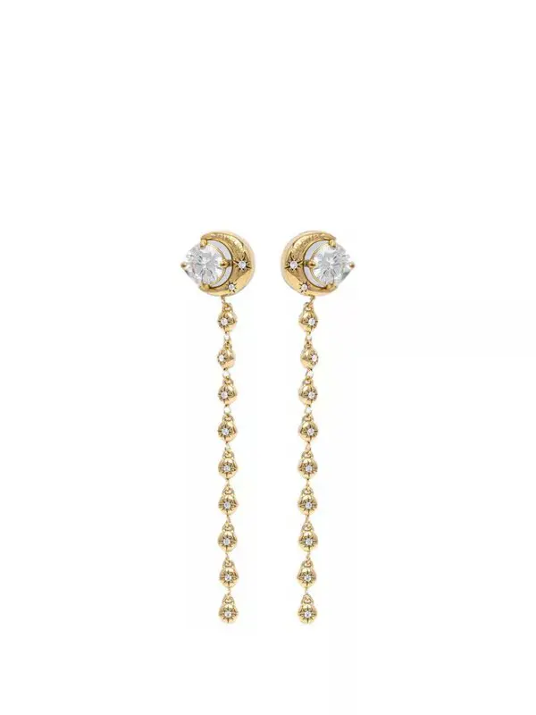 Guess Aurora Crystal-embellished Drop Earrings - Gold
