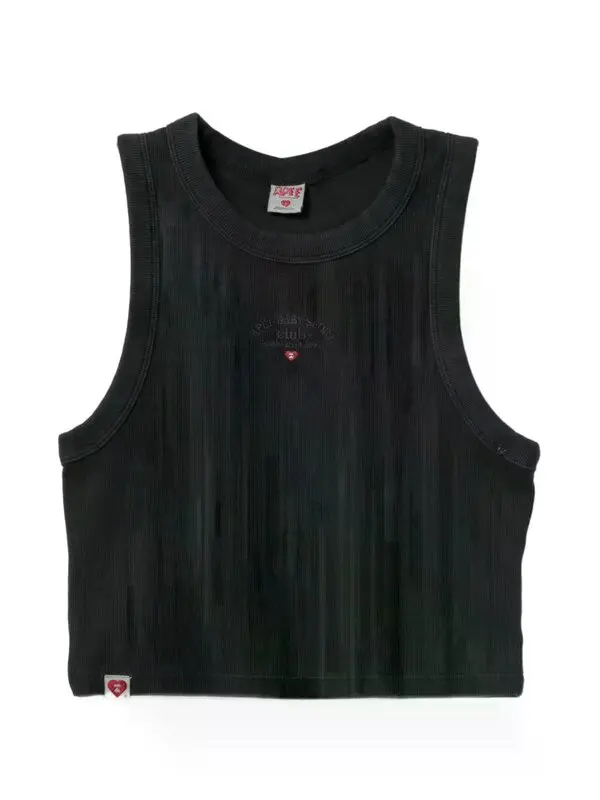 AAPE BY *A BATHING APE Apee™ A Bathing Ape® Embroidered Logo Ribbed Tank Top
