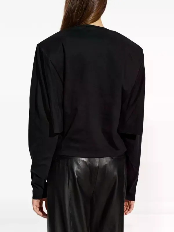 IRO PARIS Arum Padded Shoulder Top