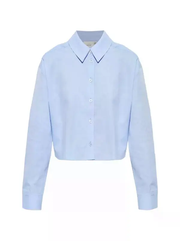 GESTUZ Cropped Cotton Shirt