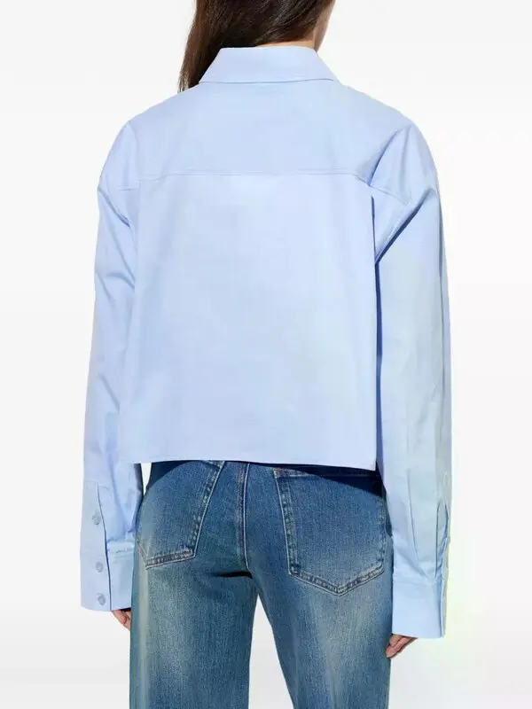 GESTUZ Cropped Cotton Shirt