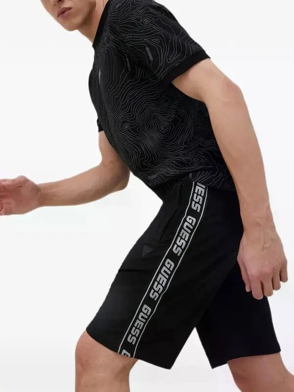 Guess Logo Tape Drawstring Shorts