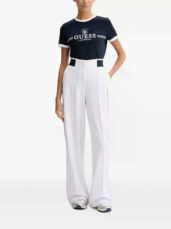 Guess Wide-leg Track Pants With Side Stripe Detail