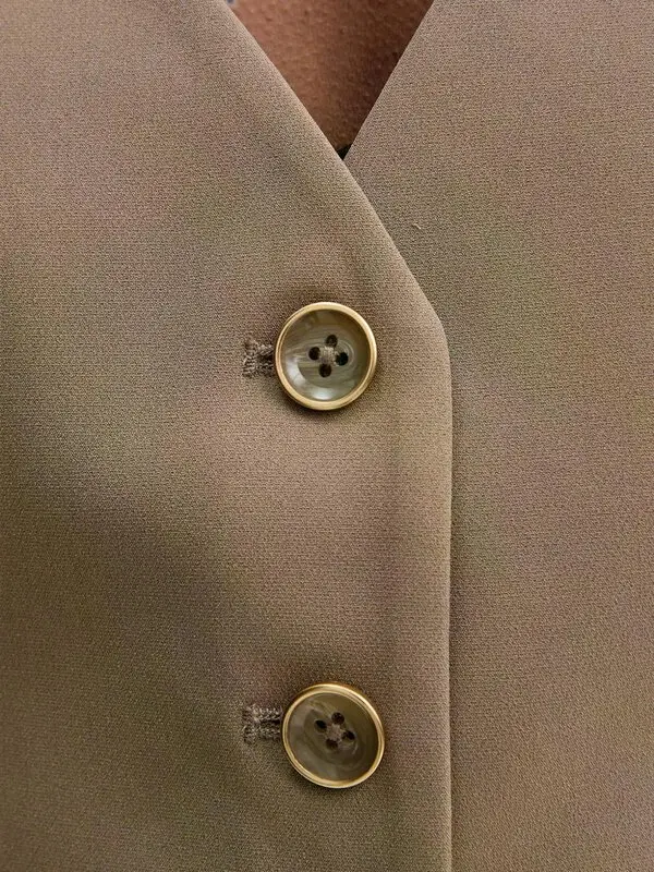 Guess Sleeveless Button-up Vest