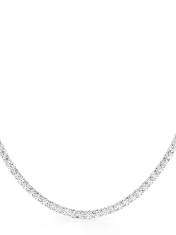 DIAMOND ESSENTIALS 20 Carat Diamond Tennis Necklace In 14k Gold