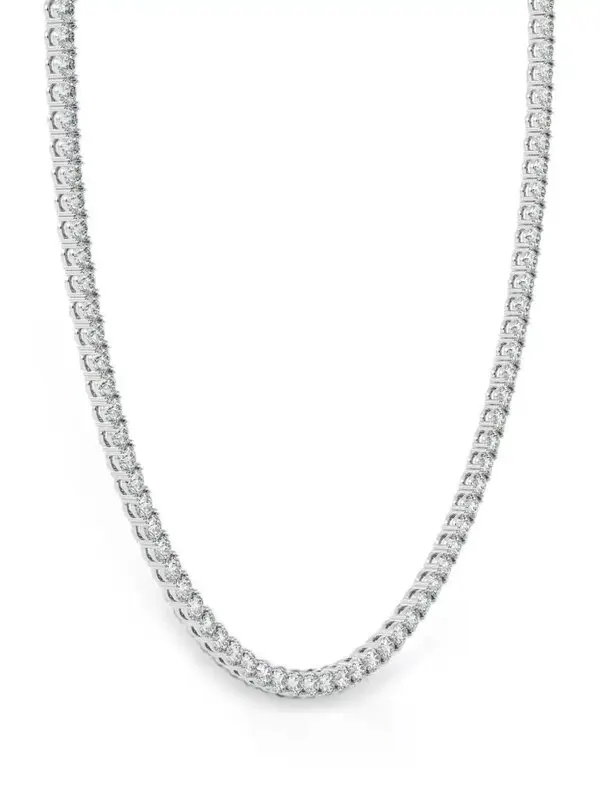 DIAMOND ESSENTIALS 20 Carat Diamond Tennis Necklace In 14k Gold
