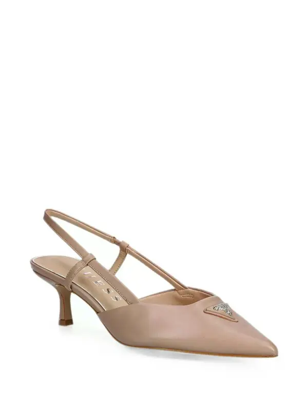 Guess Logo-plaque Slingback Pumps