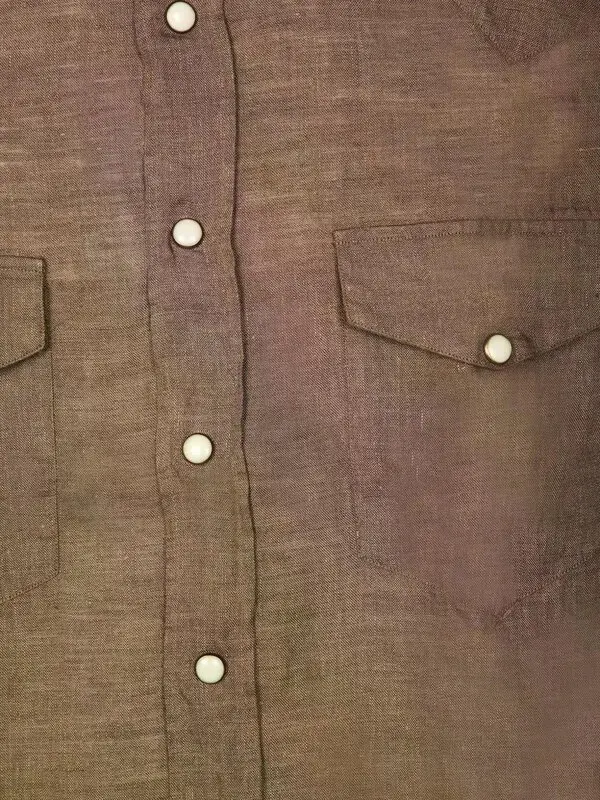 DELL'OGLIO Western-yoke Button-down Shirt