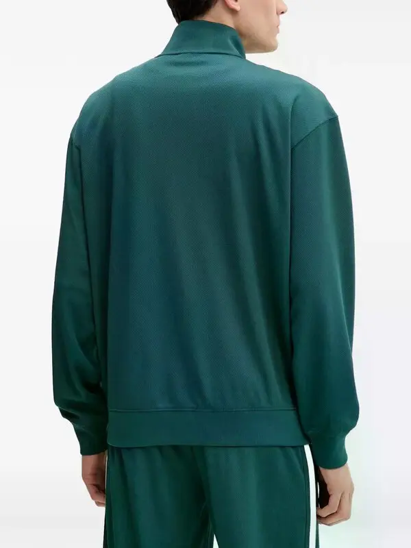 Guess Logo-print Zip-up Sweatshirt
