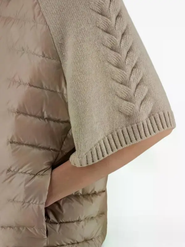 Herno Quilted Cable-knit Jacket