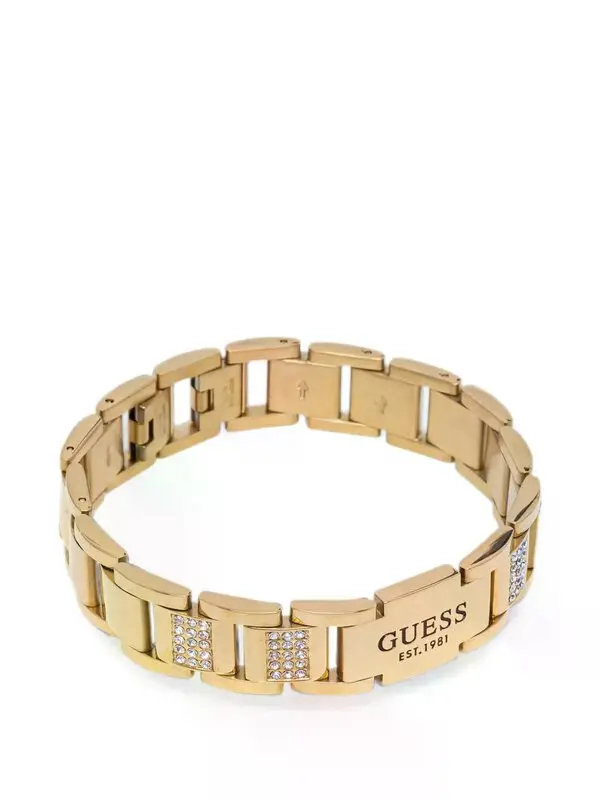 Guess Crystal Embellished Link Bracelet - Gold