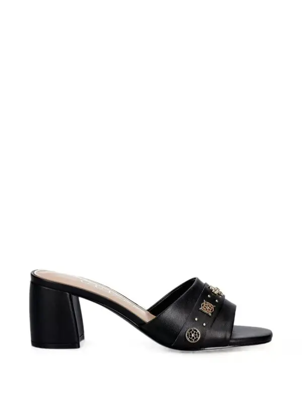 Guess Logo-embellished Block-heel Mules