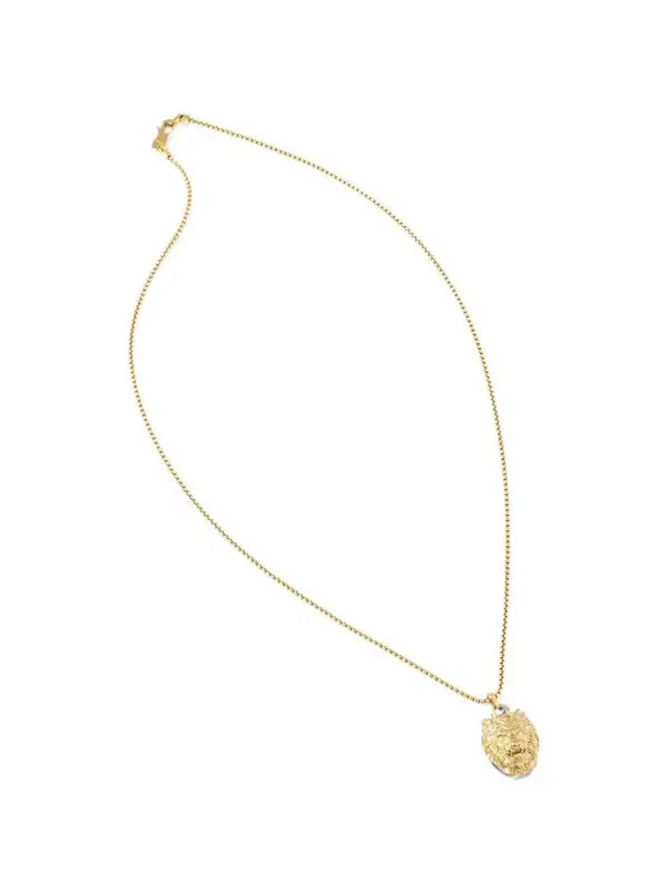 Guess Lion Head Pendant Necklace - Gold