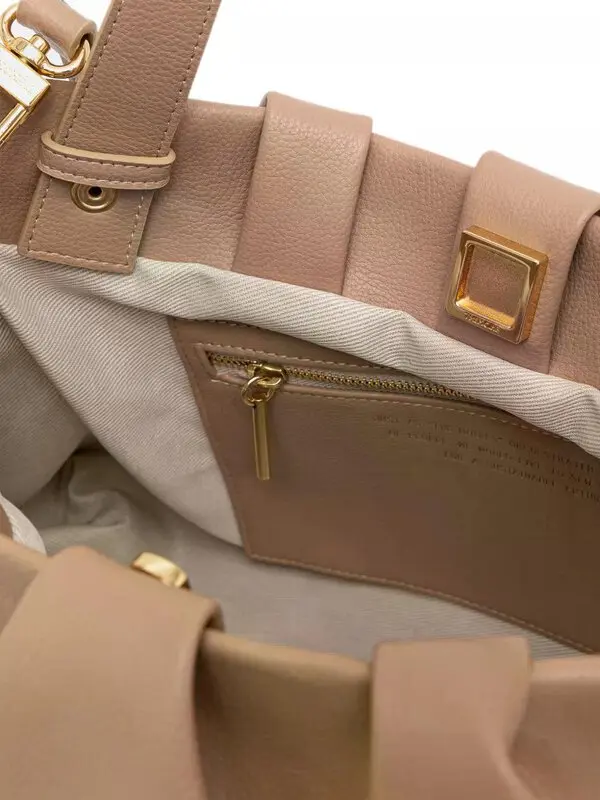 THEMOIRE Athena Ruched Tote Bag