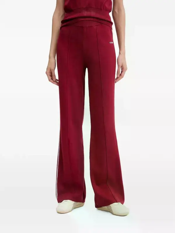Guess Laurene Side-stripe Logo-embroidered Track Pants