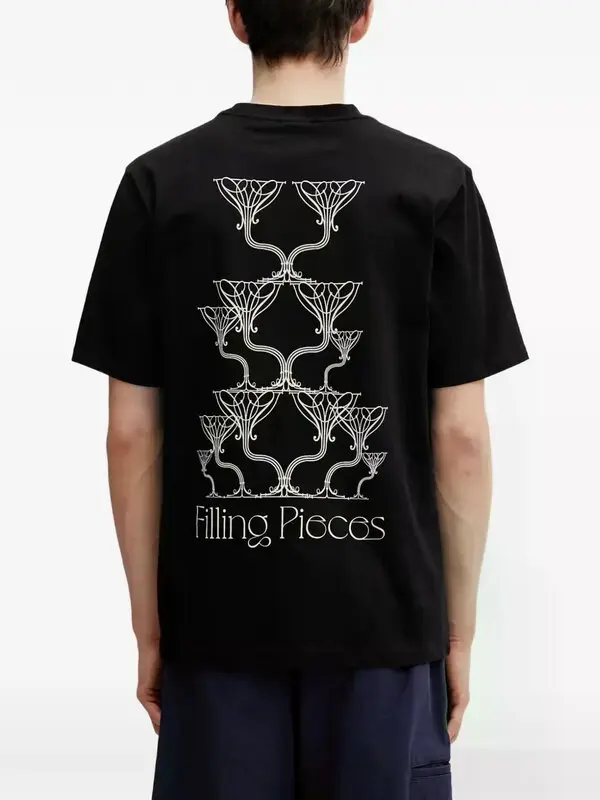Filling Pieces Champagne Logo-print Short-sleeve T-shirt