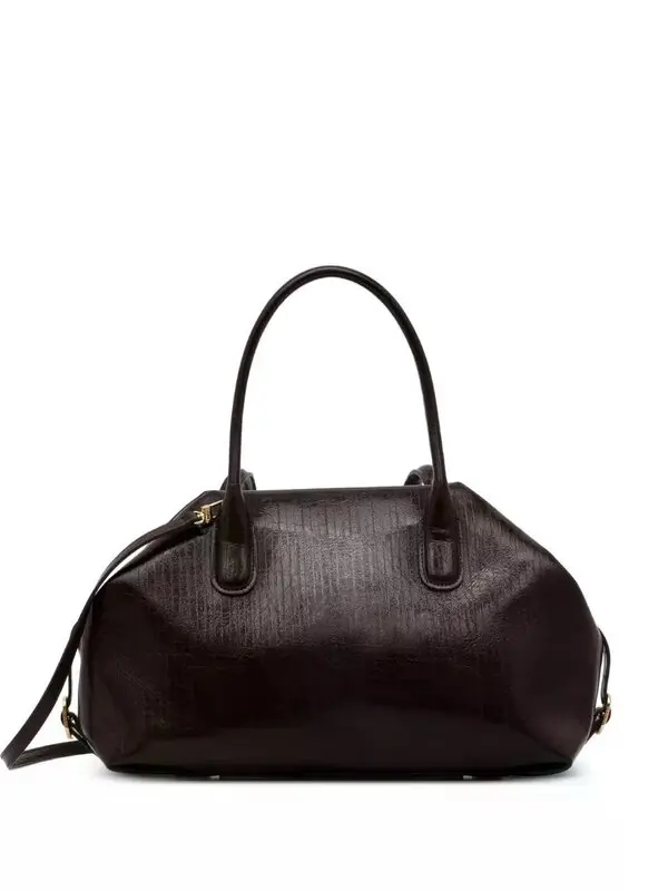THEMOIRE Medium Talia Trunk Tote Bag - Brown