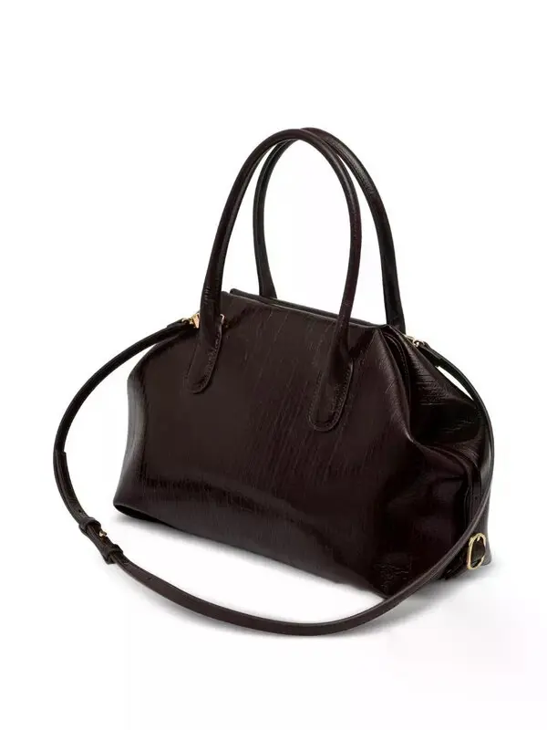 THEMOIRE Medium Talia Trunk Tote Bag - Brown