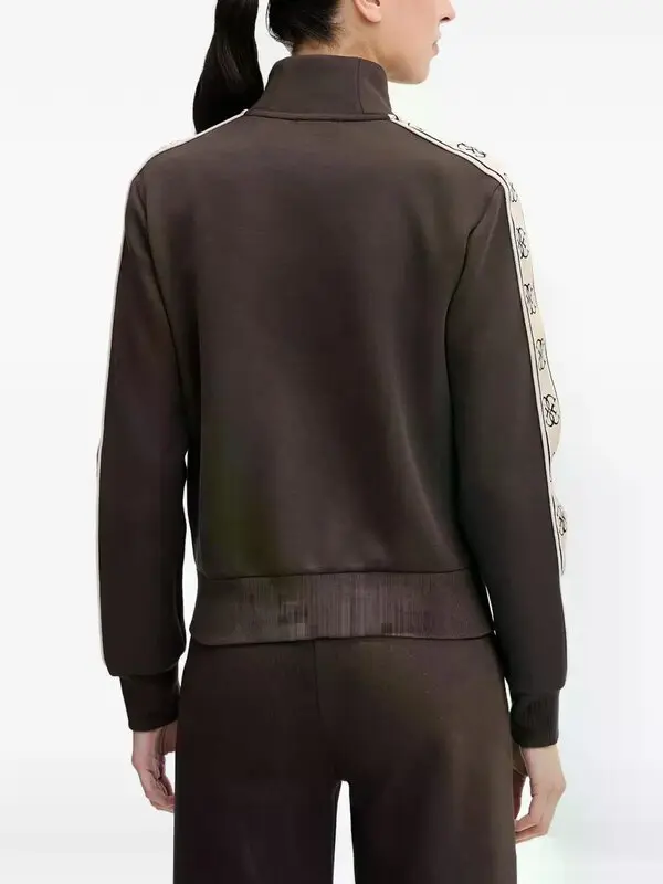 Guess Zip-up Sweater With Logo Tape