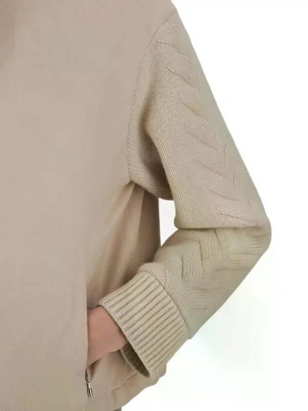 Herno Cable-knit Jacket - Neutrals